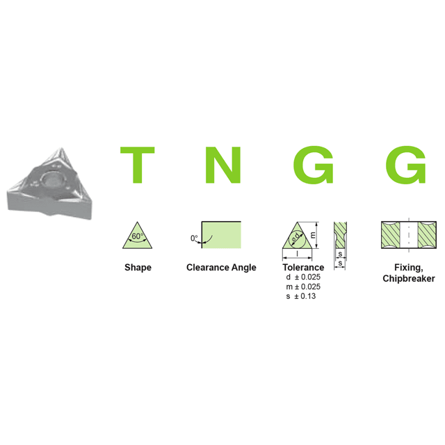 Inserto TNGG 160404 Alu LT05 Lamina | CF FERRAMENTAS