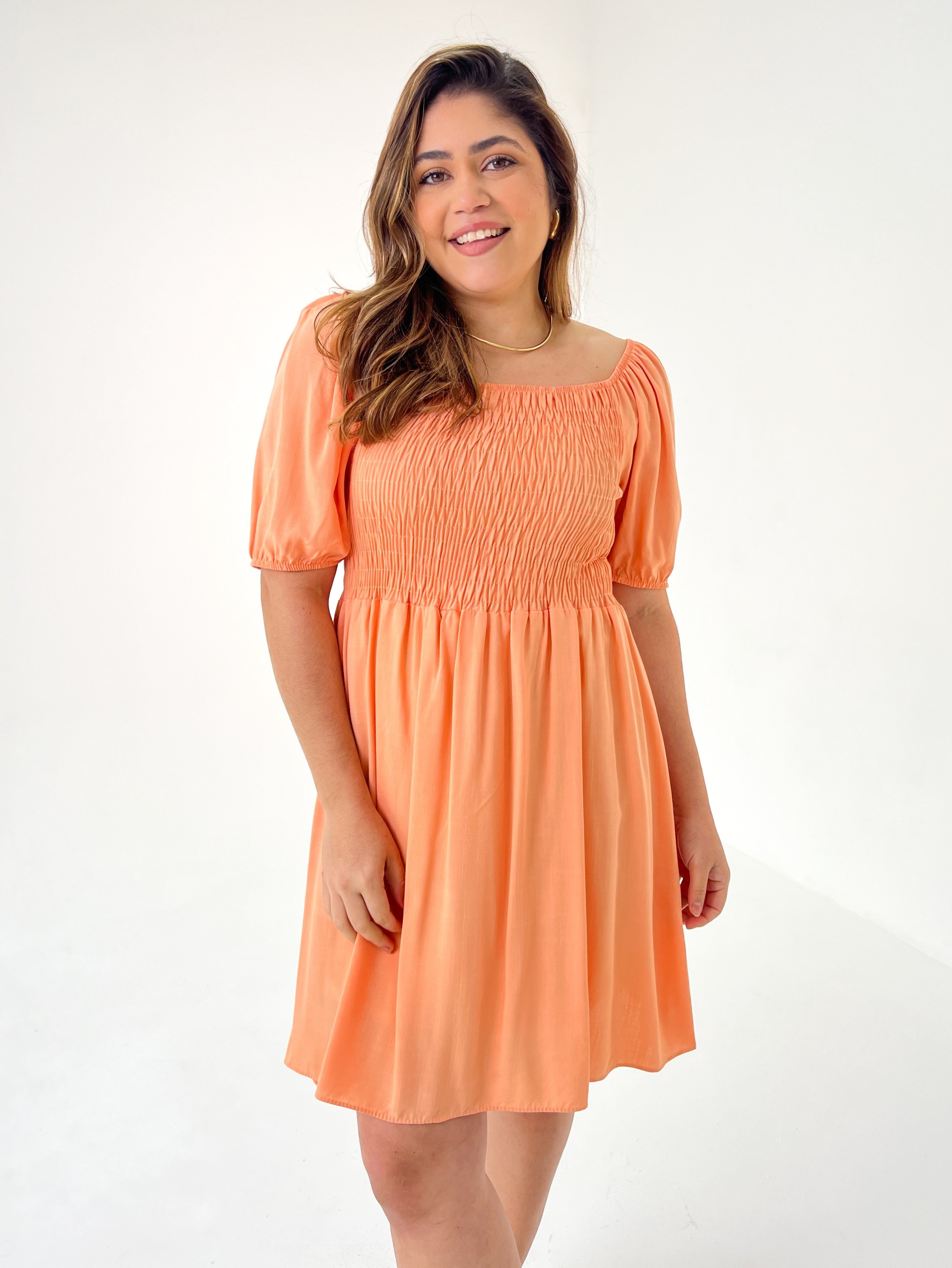 Vestido Curto Lastex Básico | Mottiê