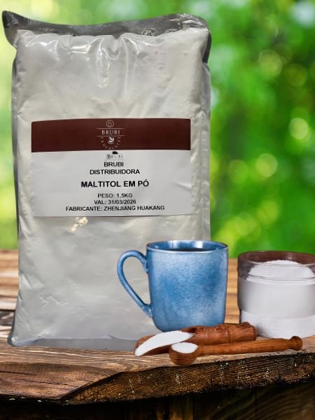 Maltitol em Pó - Embalagem 1.5Kg | Brubi Distribuidora