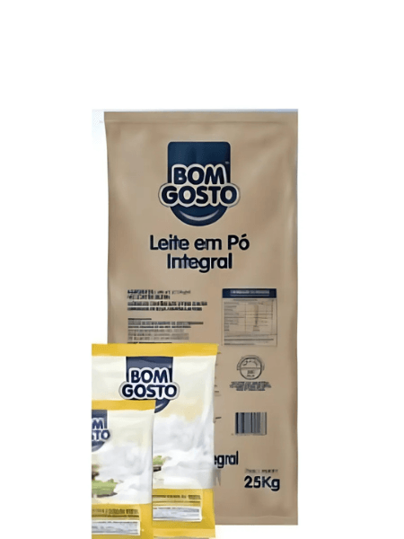 Leite em Pó Integral Bom Gosto - 25Kg | Brubi Distribuidora
