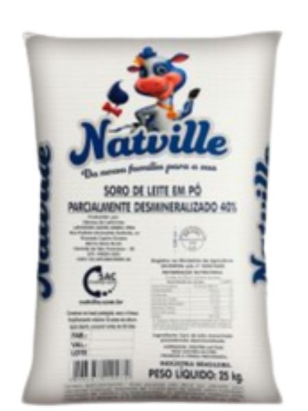 Soro de Leite em Pó NatVille - 25Kg | Brubi Distribuidora
