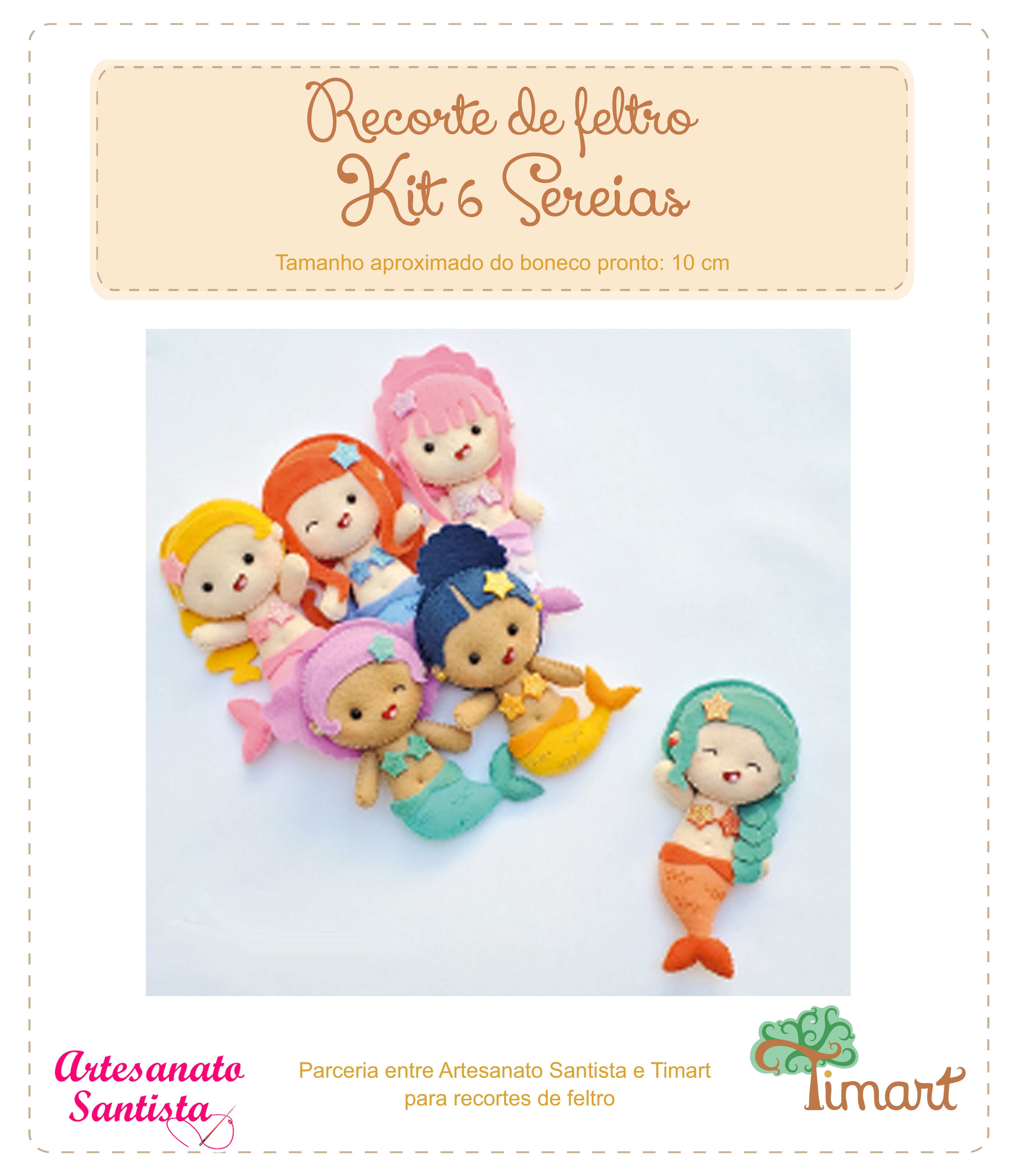 Recortes de Feltro Timart | Artesanato Santista