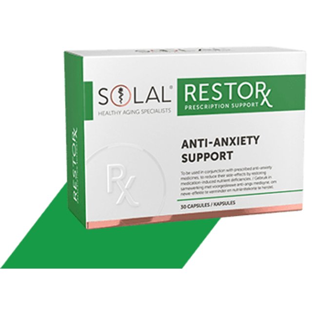 RESTORx - SUPORTE ANTI-ANSIEDADE 30 Cápsulas - SOLAL | Tudonaturales