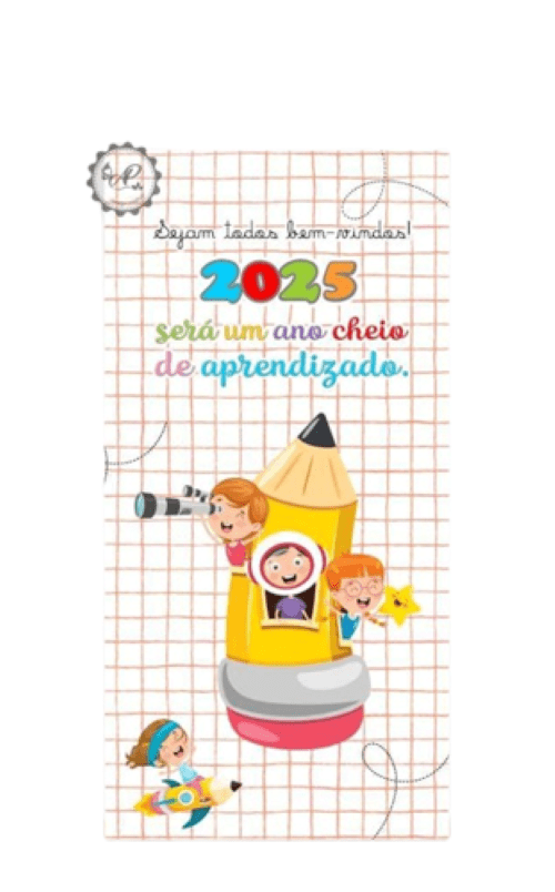 PAINEL VERTICAL / LATERAL 2x1 (SOMENTE FRENTE) - VOLTA AS AULAS | Del Bosque Sublimacoes