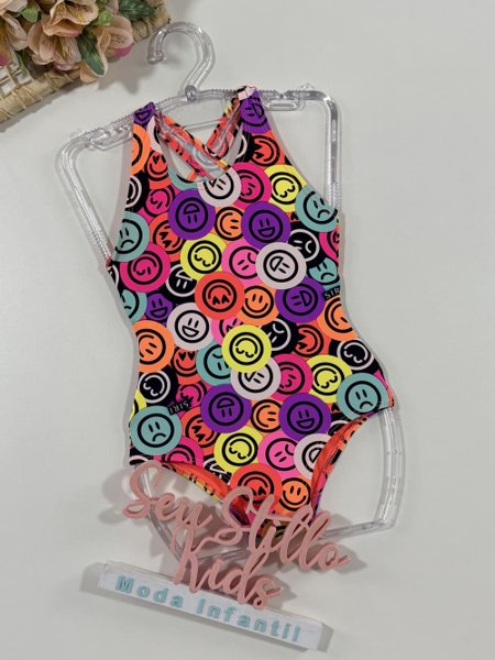 Maiô Infantil Siri Kids Valentina Mood Smile 39116 | Seu Stillo Kids