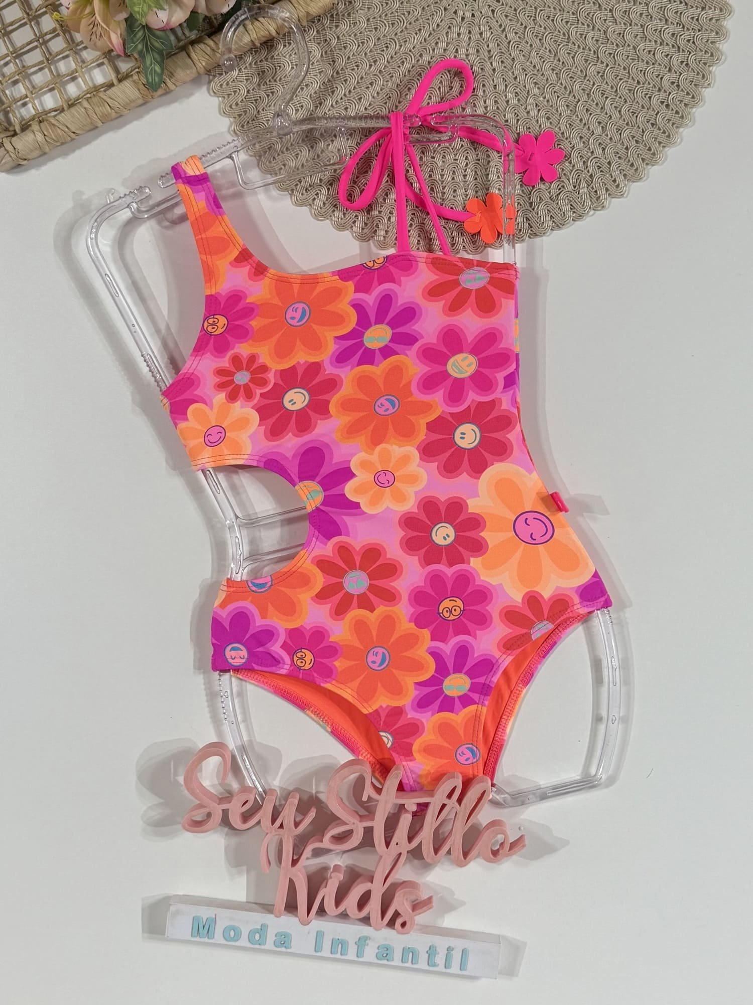 Maiô Infantil Siri Kids Laura Happy Flower 40225 | Seu Stillo Kids