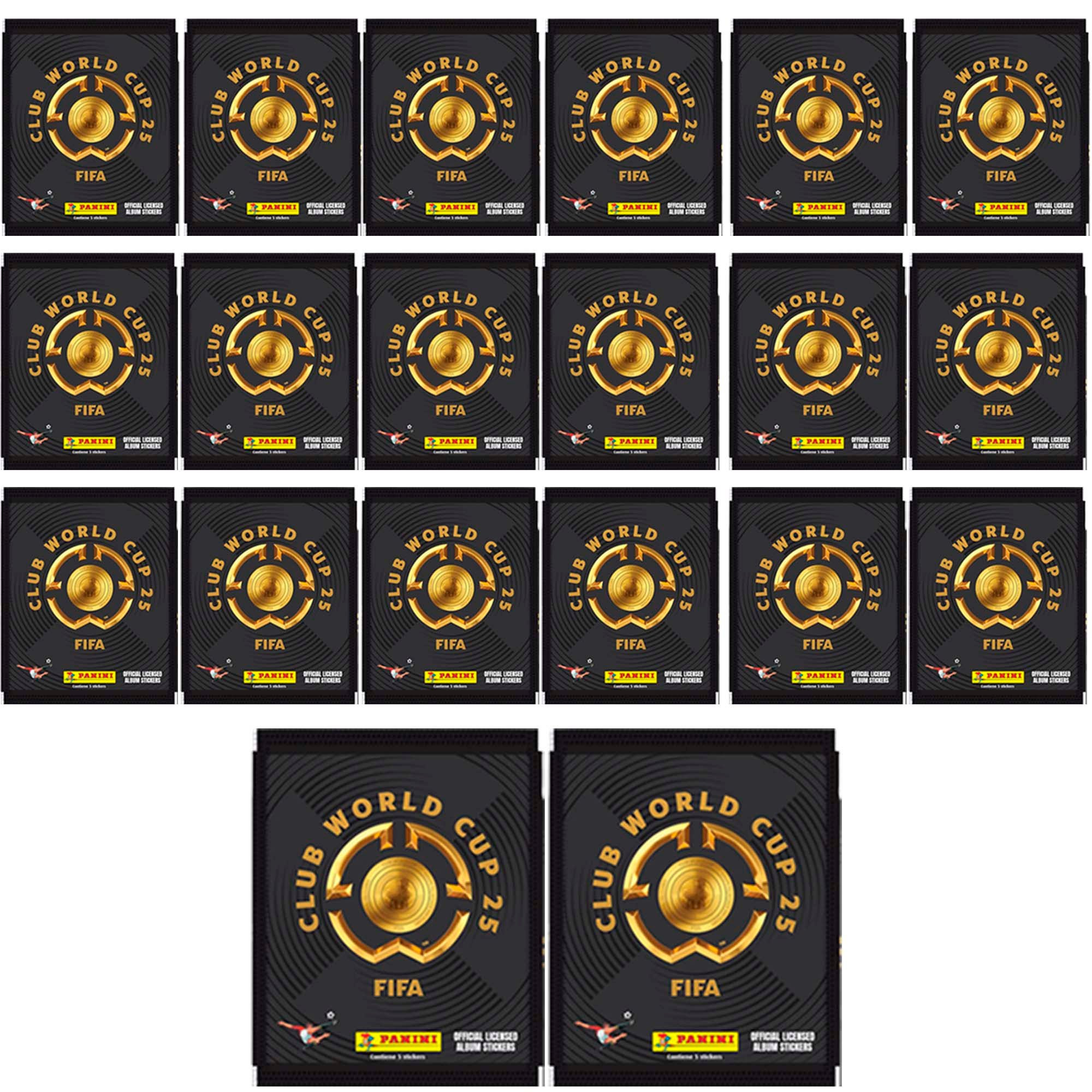 Kit 20 Envelopes Figurinha Fifa Club World Cup 2025 Hyperwave