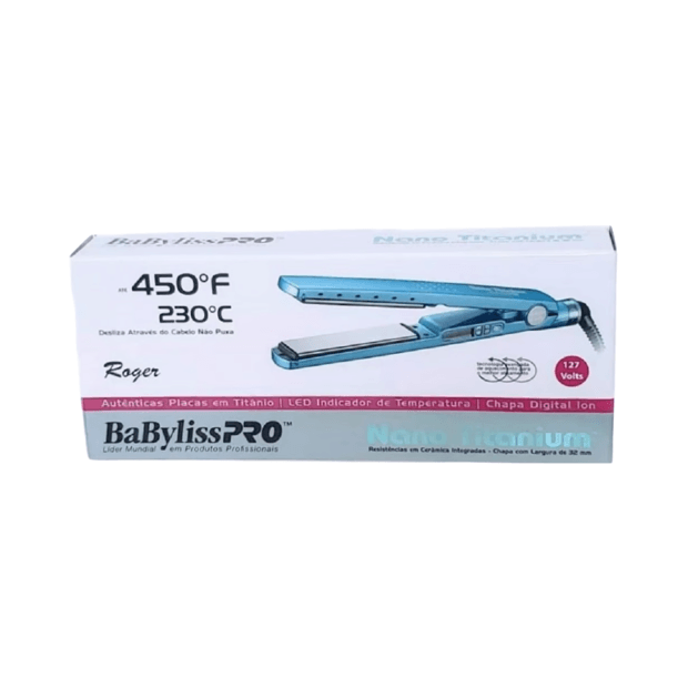 Prancha Nano Titanium 32mm 110V Babyliss Pro Roger - Alisamento ...