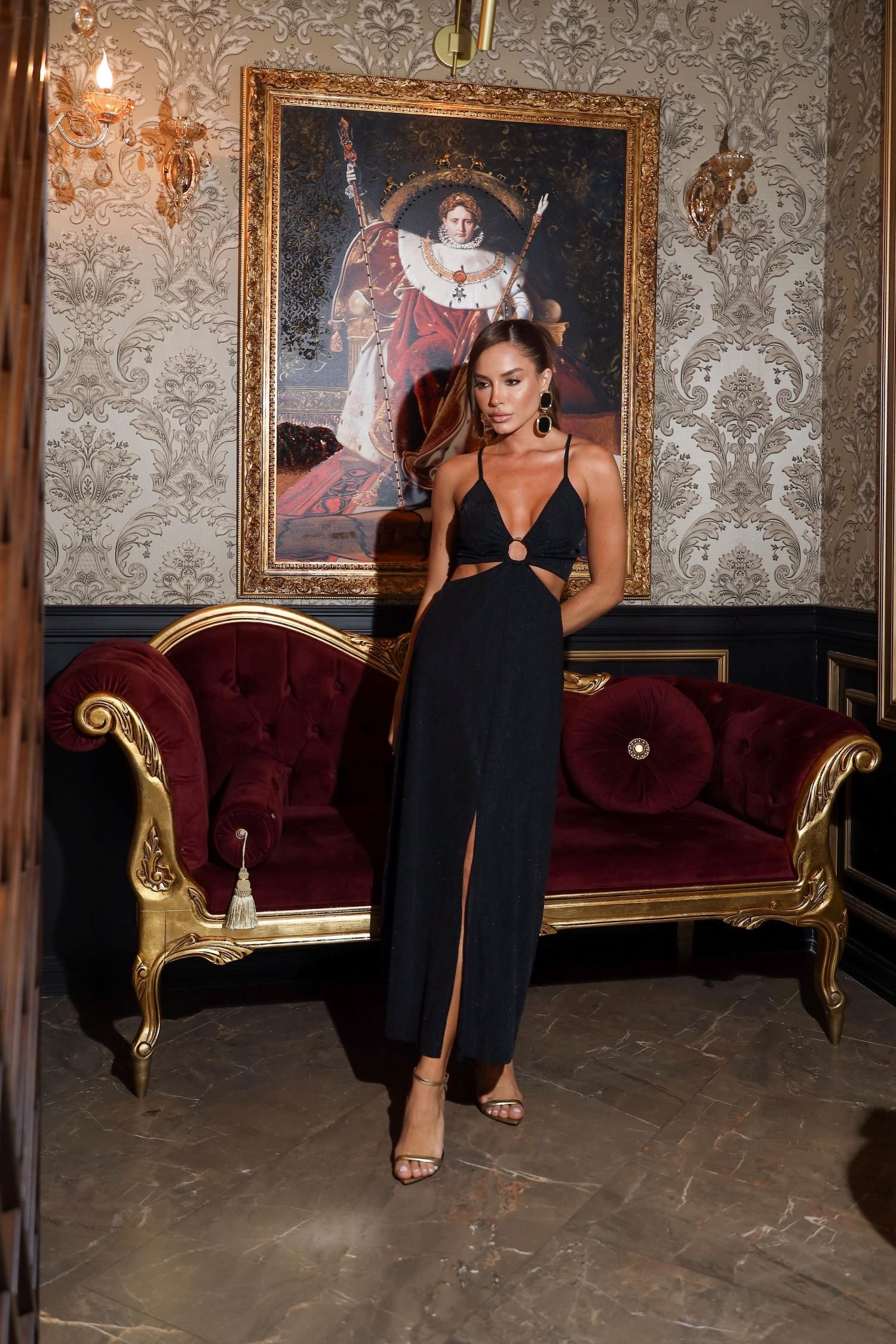 Vestido Super Midi Argola Dourada | Frysaide