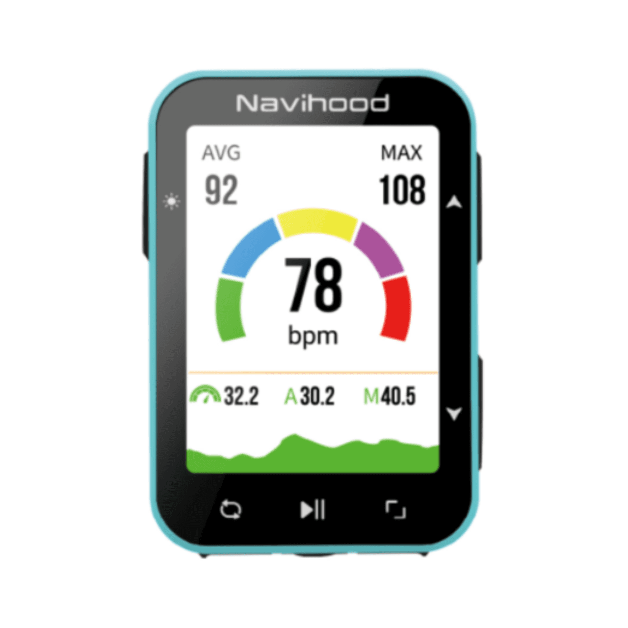 CICLOCOMPUTADOR/GPS NAVIHOOD L2 - AZUL | Fraga Bike Shop