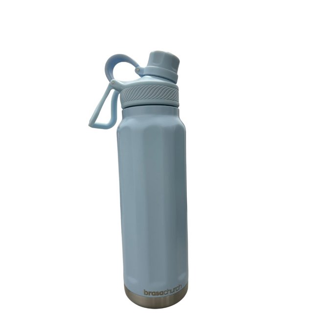 Garrafa Térmica com Alça Superior e Tampa Rosqueável 900ml - Azul Claro ...