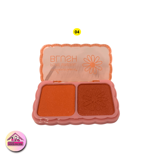 BLUSH DUO PURE MINERAL YOYO MAQUIAMOR _KIT 4UNDS | SHOP DA MAQUIAGEM