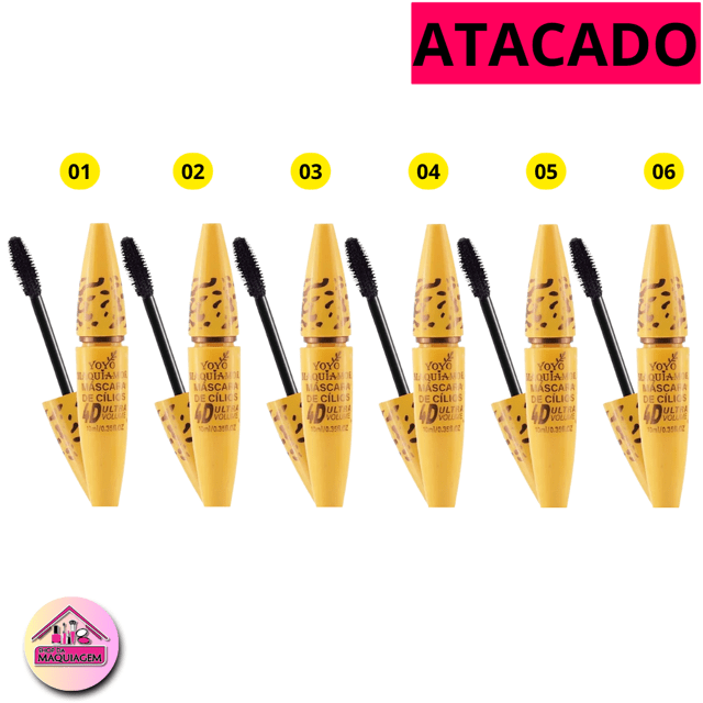 MÁSCARA DE CÍLIOS ULTRA VOLUME YOYO MAQUIAMOR _KIT 6UNDS | SHOP DA ...
