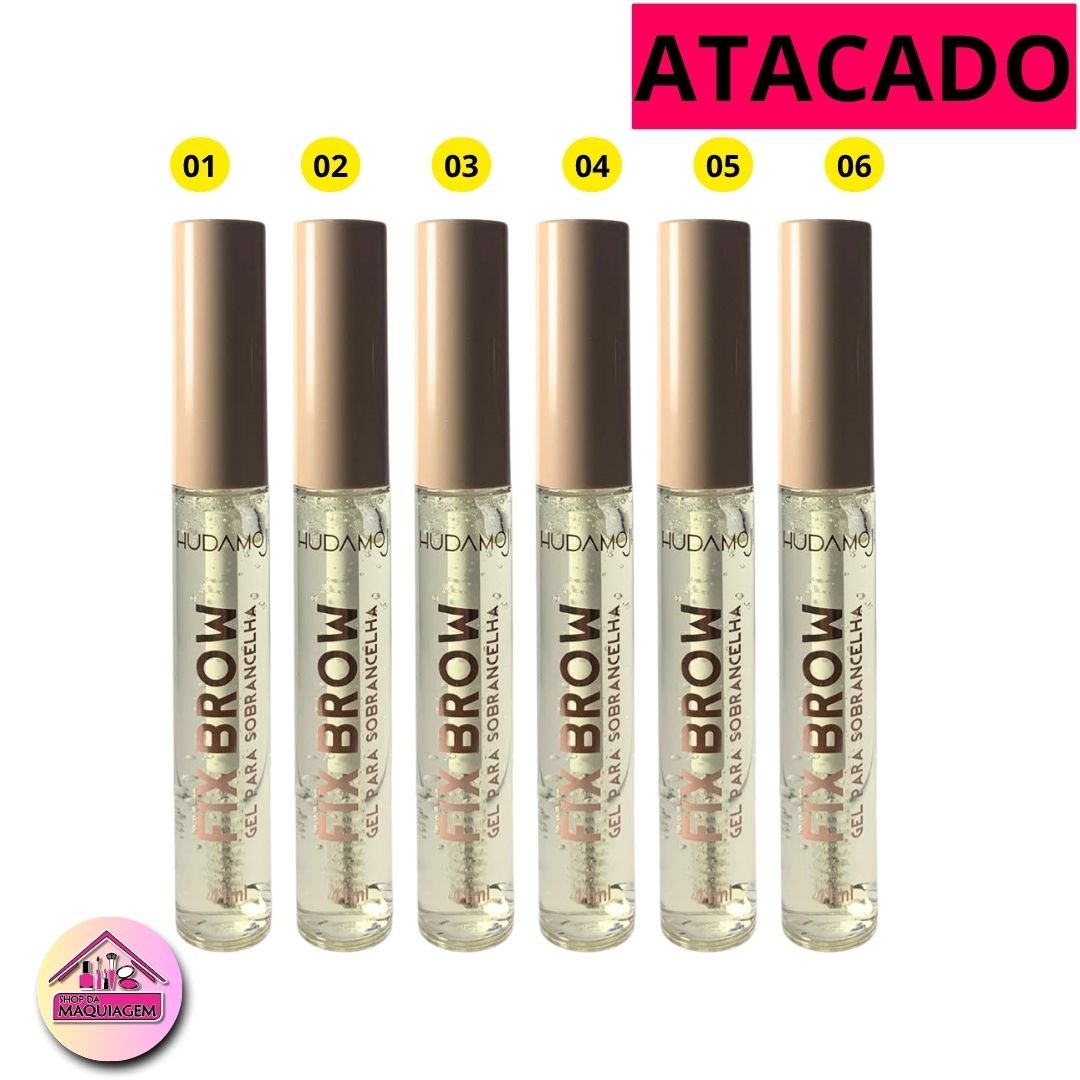 GEL PARA SOBRANCELHA FIX BROW HUDAMOJI _KIT 6UNDS | SHOP DA MAQUIAGEM