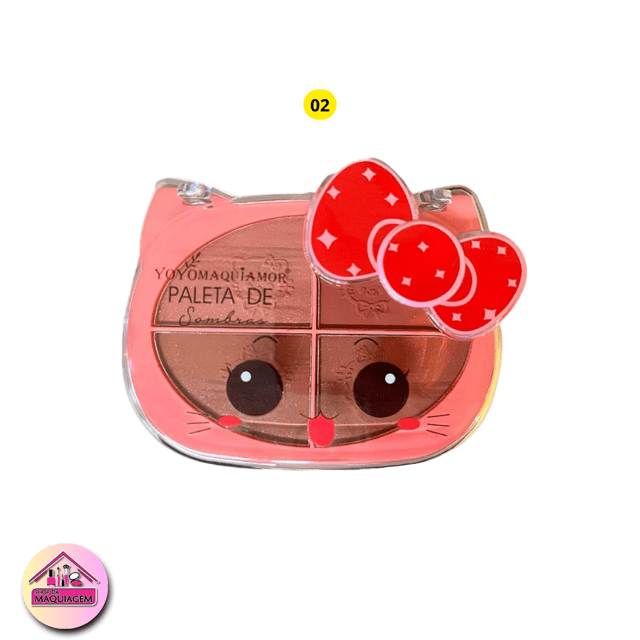 PALETA DE SOMBRAS GATINHO YOYO MAQUIAMOR _KIT 4UNDS | SHOP DA MAQUIAGEM