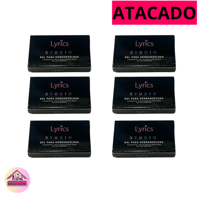 GEL PARA SOBRANCELHA STUDIO LYRICS _KIT 6 UNDS | SHOP DA MAQUIAGEM