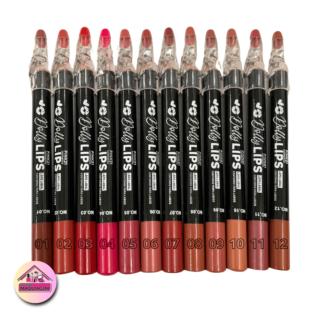 CONTORNO PARA LABIOS DOLLY LIPS PINK 21 _UND | SHOP DA MAQUIAGEM