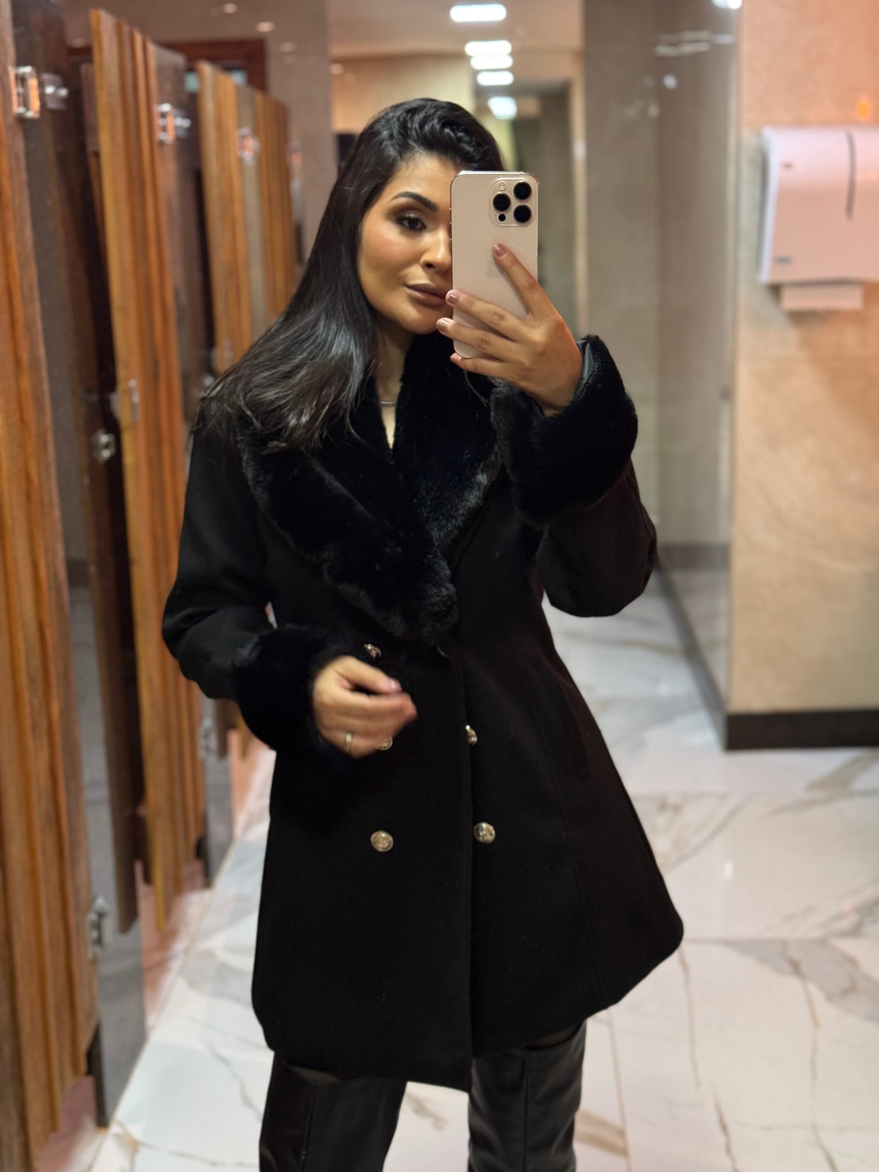 Sobretudo lã batida | Loja Eluminah