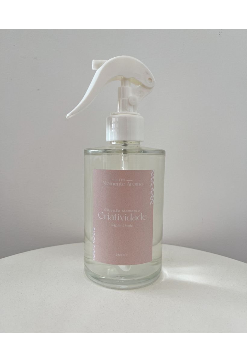Home Spray Criatividade 250ml | Aroma de Capim Limão | Momento Aroma
