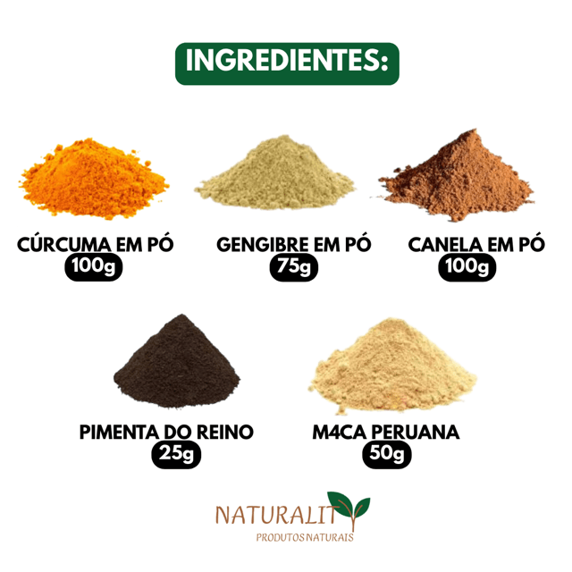 KIT SHOT MATINAL para imunidade e energia 350g | Naturality