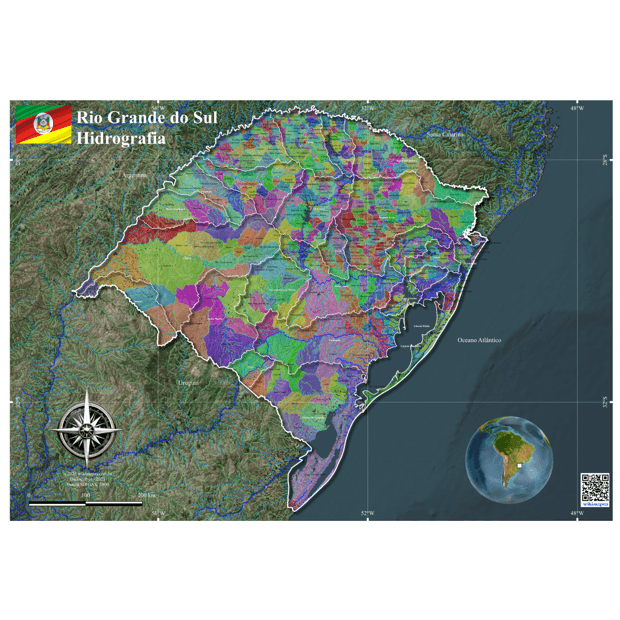 Mapa do Estado do Rio Grande do Sul | Municípios | wikimapas