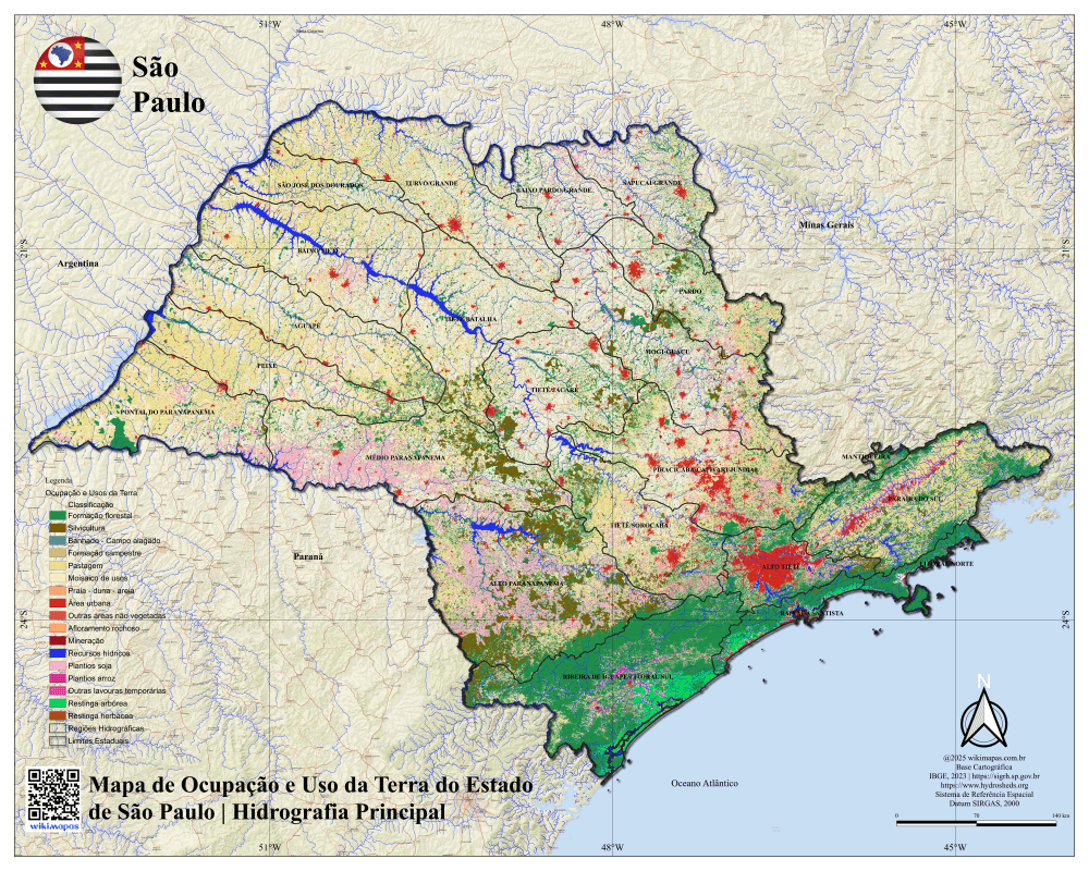 Mapas Escolares Especiais: Mapas de Ocupação e Uso da Terra | SP ...