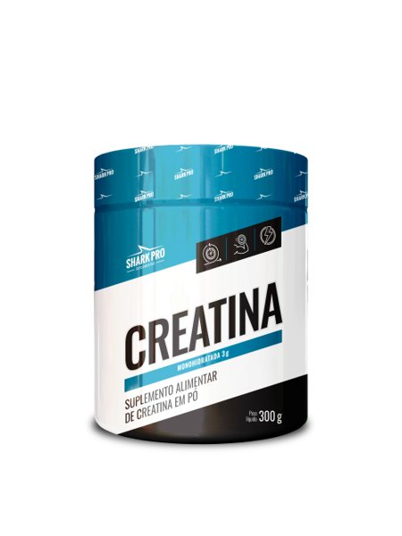 Creatina Monohidratada 300g - Shark Pro | Aumento de Força e ...