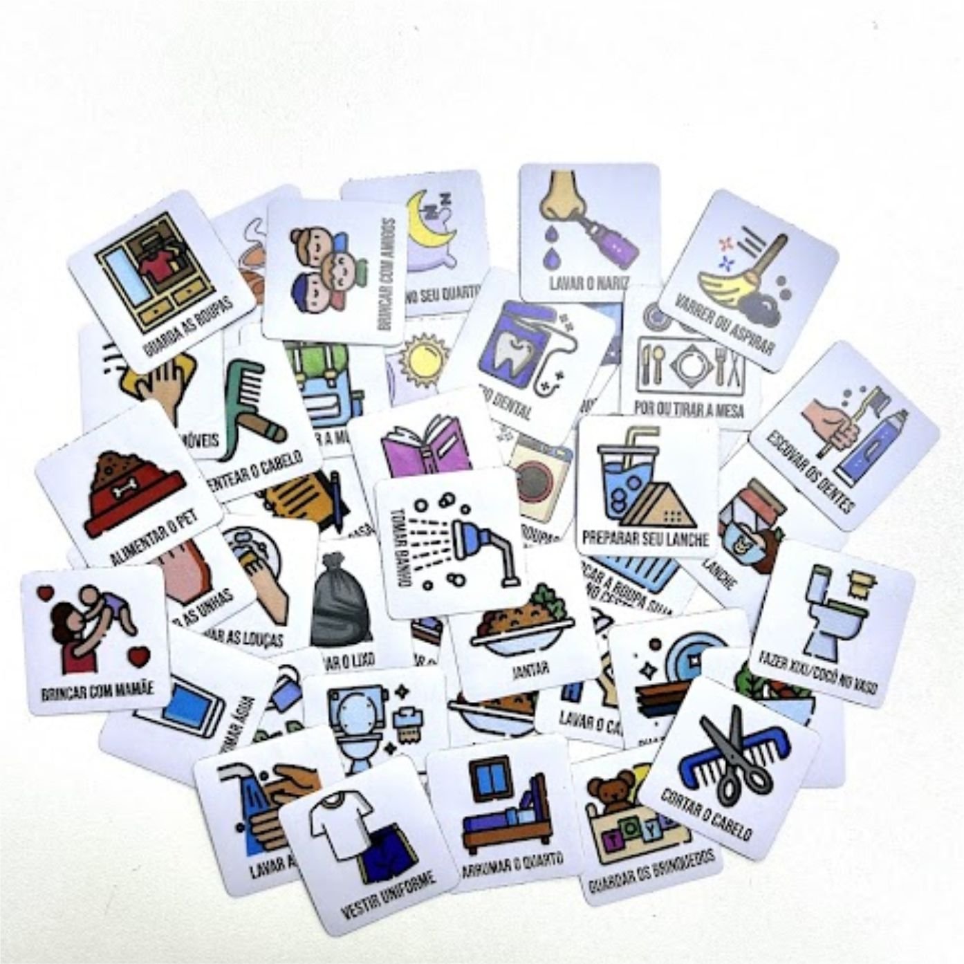 Tags avulsas personalizadas para quadro de rotina | Picullico