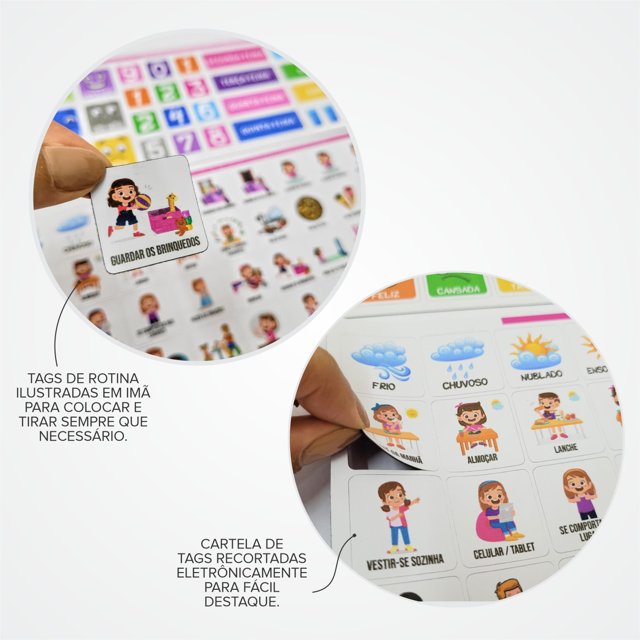 Quadro de Rotina Diária Educativo Infantil | Picullico