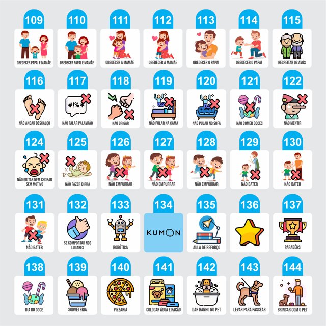 Tags avulsas personalizadas para quadro de rotina | Picullico