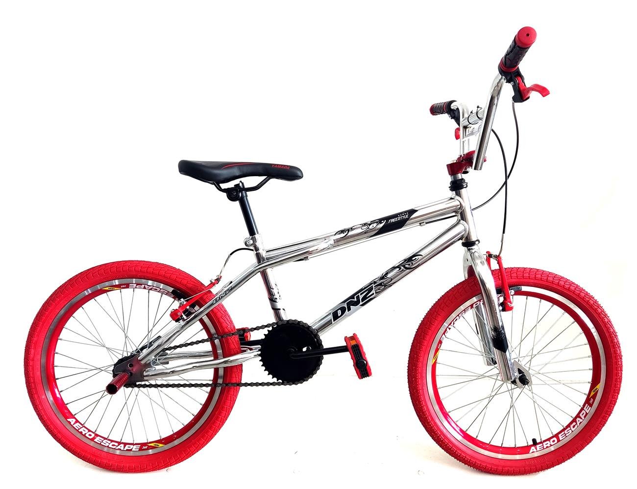 Bicicleta BMX Aro 20 Cross DNZ Cromada com Aro Aero | XCOBIKES