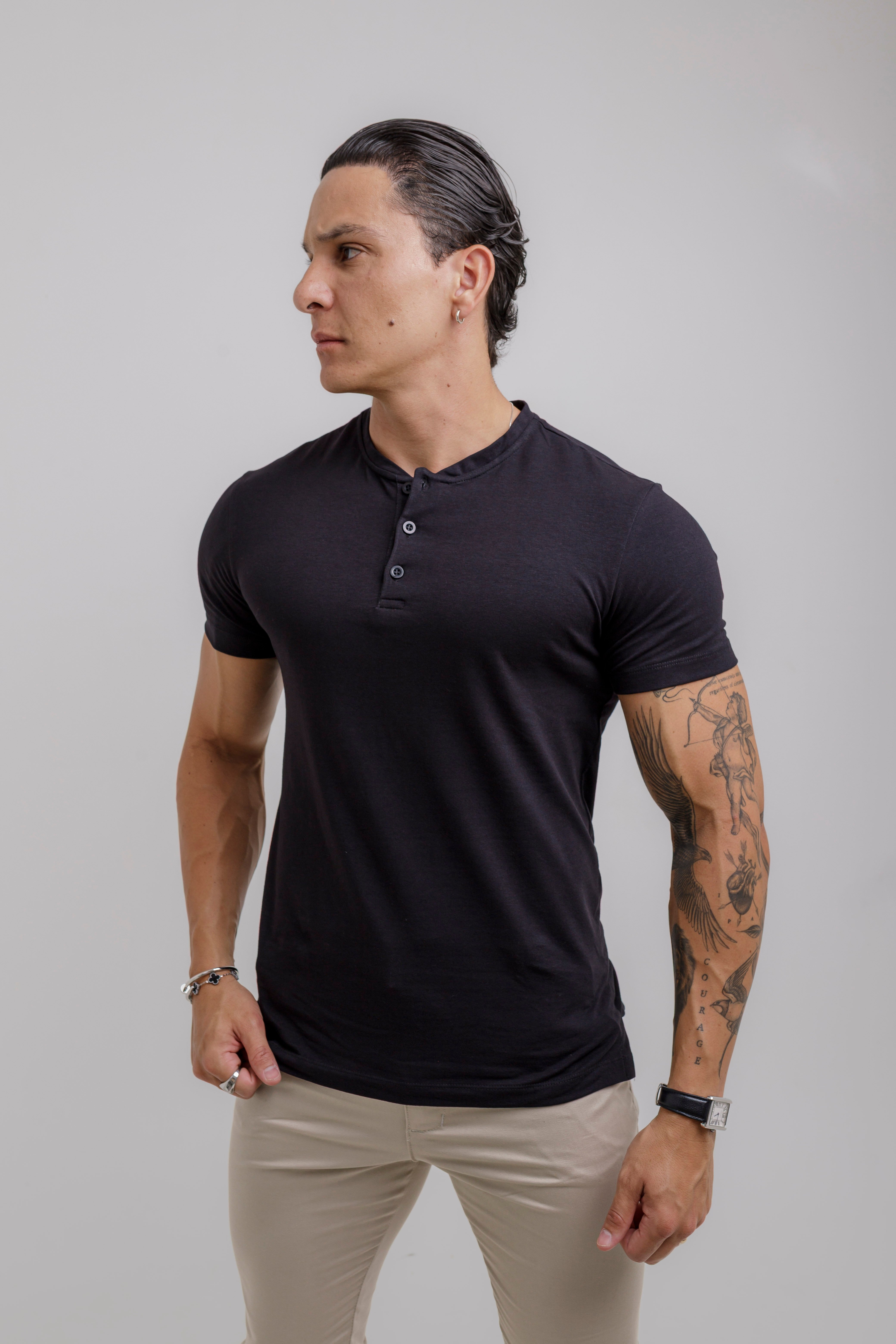 Camiseta Gola Portuguesa Preta | Calling