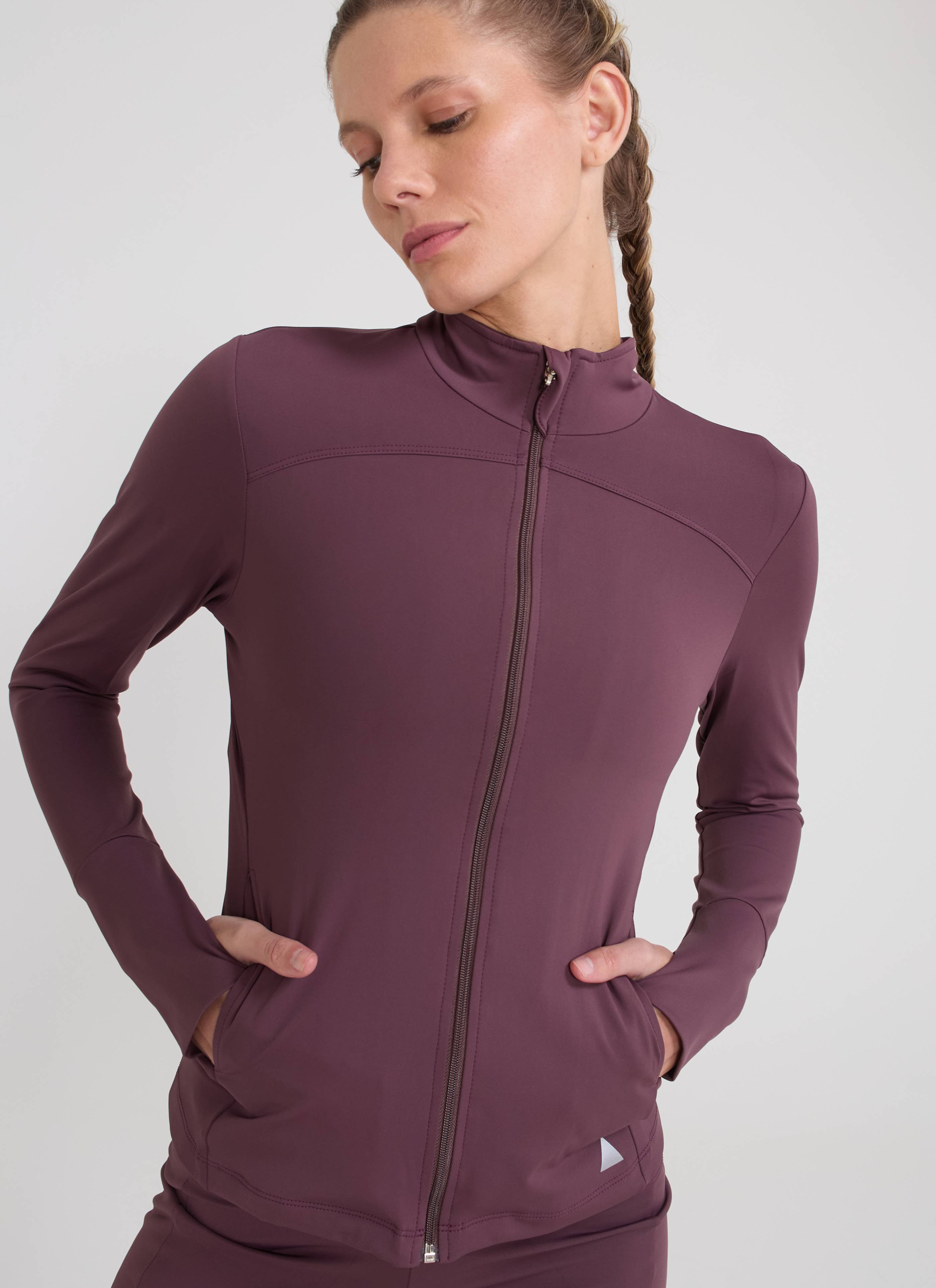 Jaqueta Slim Basic Color Opaco MARROM P | LAUF Sports
