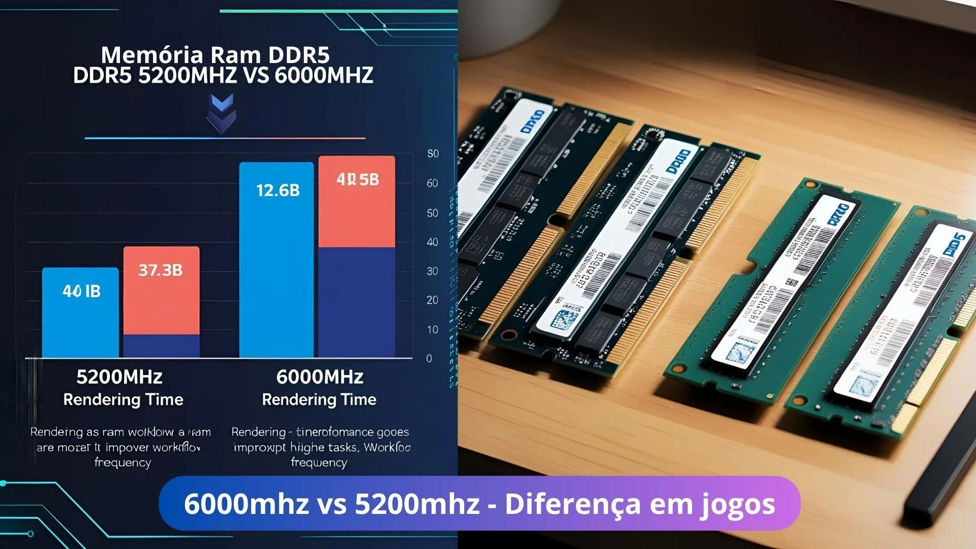 DDR5 5200MHz vs 6000MHz: Quanto isso impacta seu desempenho real em ...