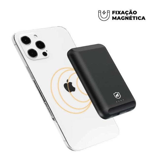 Carregador Portátil Powerbank Nano Snap Wireless (Magsafe) - Gorila ...