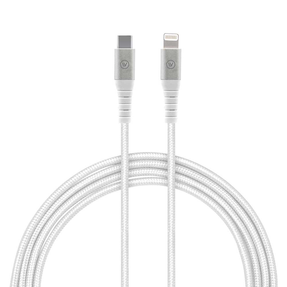 Cabo MFi para USB-C Hard Cable em Poliéster Branco - iWill | iSafe ...