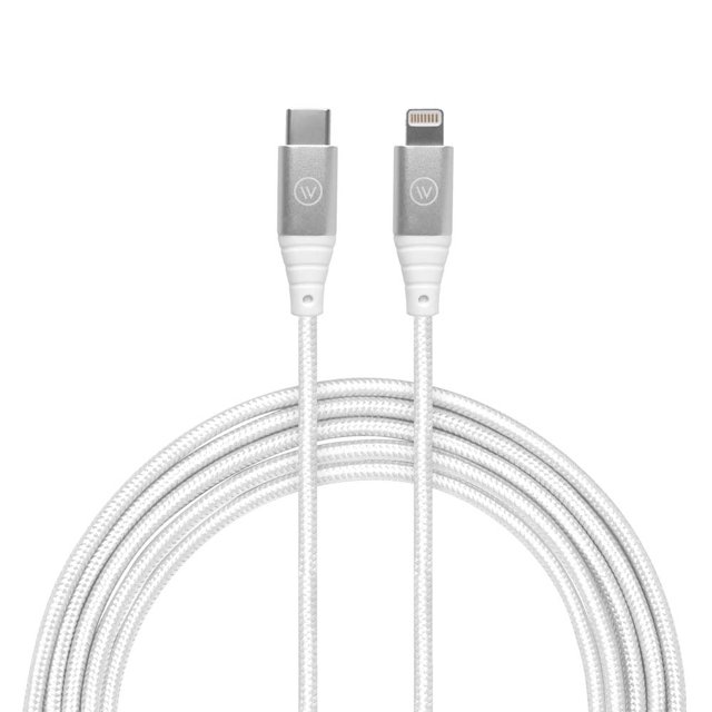 Cabo MFi para USB-C Hard Cable em Poliéster 2m Branco - iWill | iSafe ...