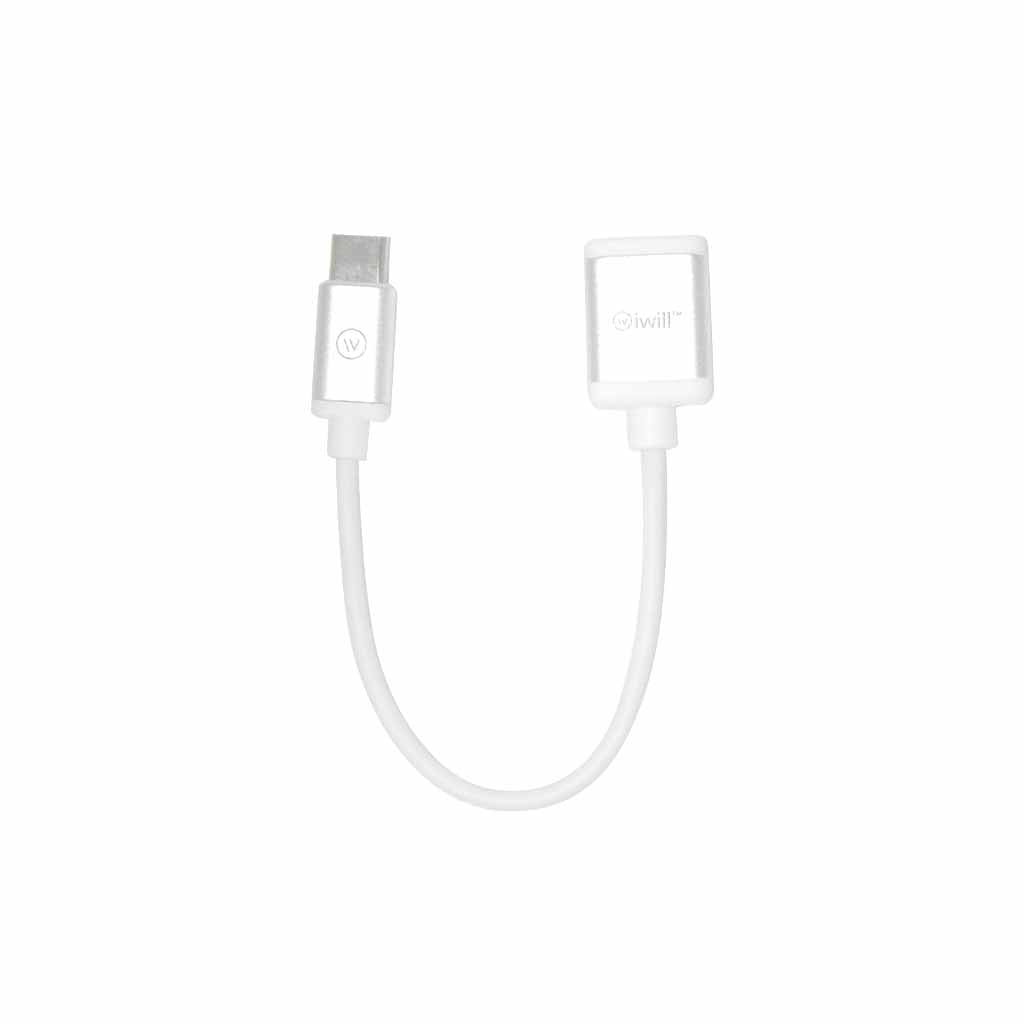 Cabo Adaptador iWill USB-C para USB - Femea | iSafe TechStore
