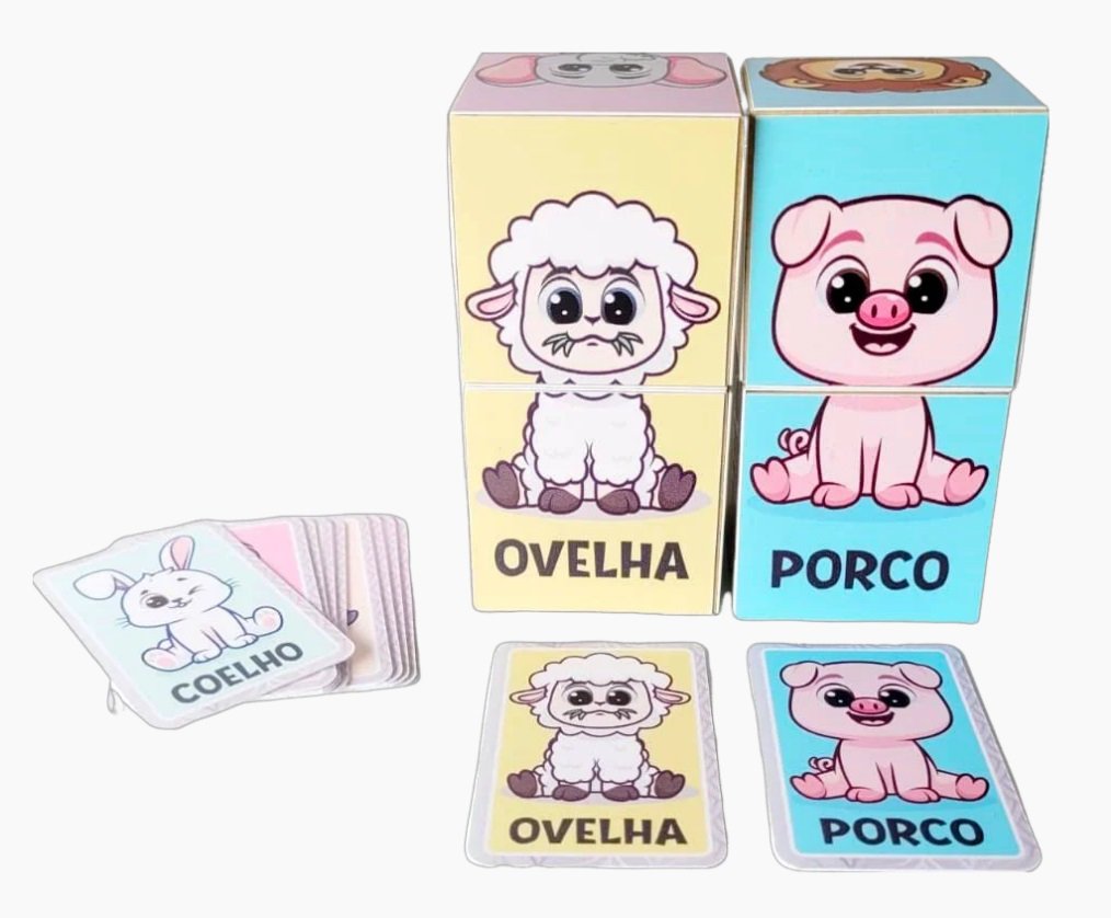 Animais em cubo - Jogo Educativo - Estímulo de Linguagem e Atenção ...