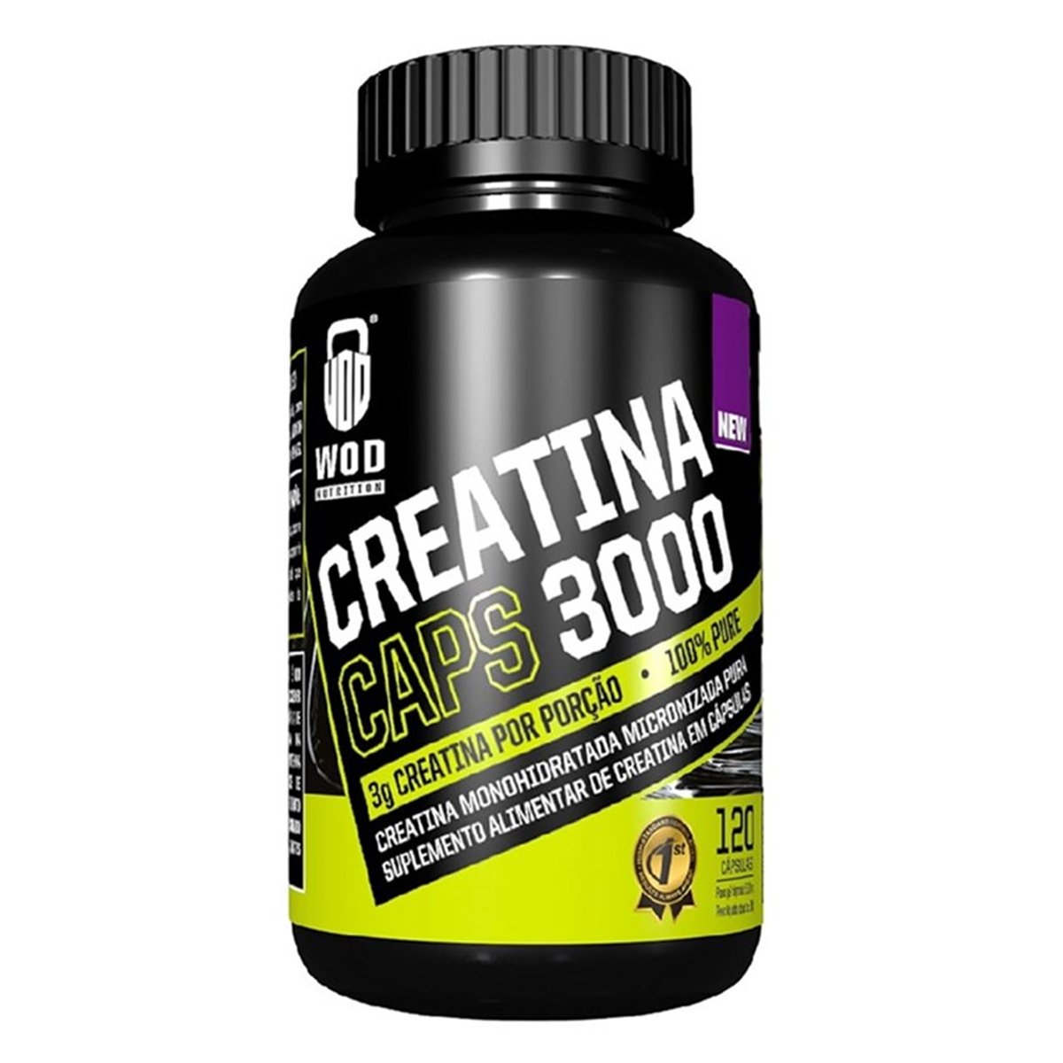 CREATINA CAPS 3000 WOD NUTRITION 120 CÁPSULAS | GRAZICOSMÉTICOS