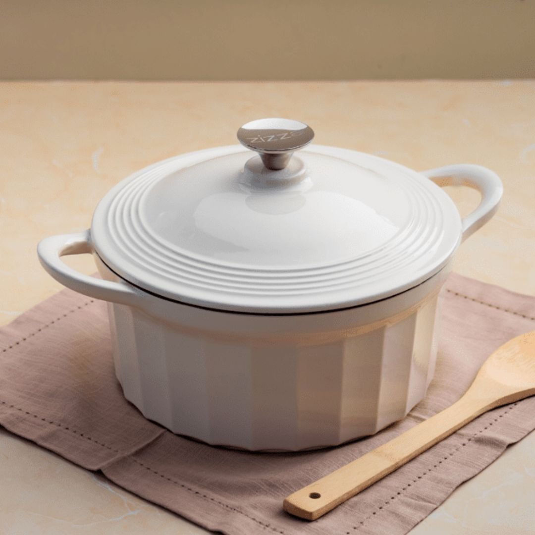 Panela Bechamel de Ferro Fundido 4.2 Litros | Cozimento Uniforme | Zizza