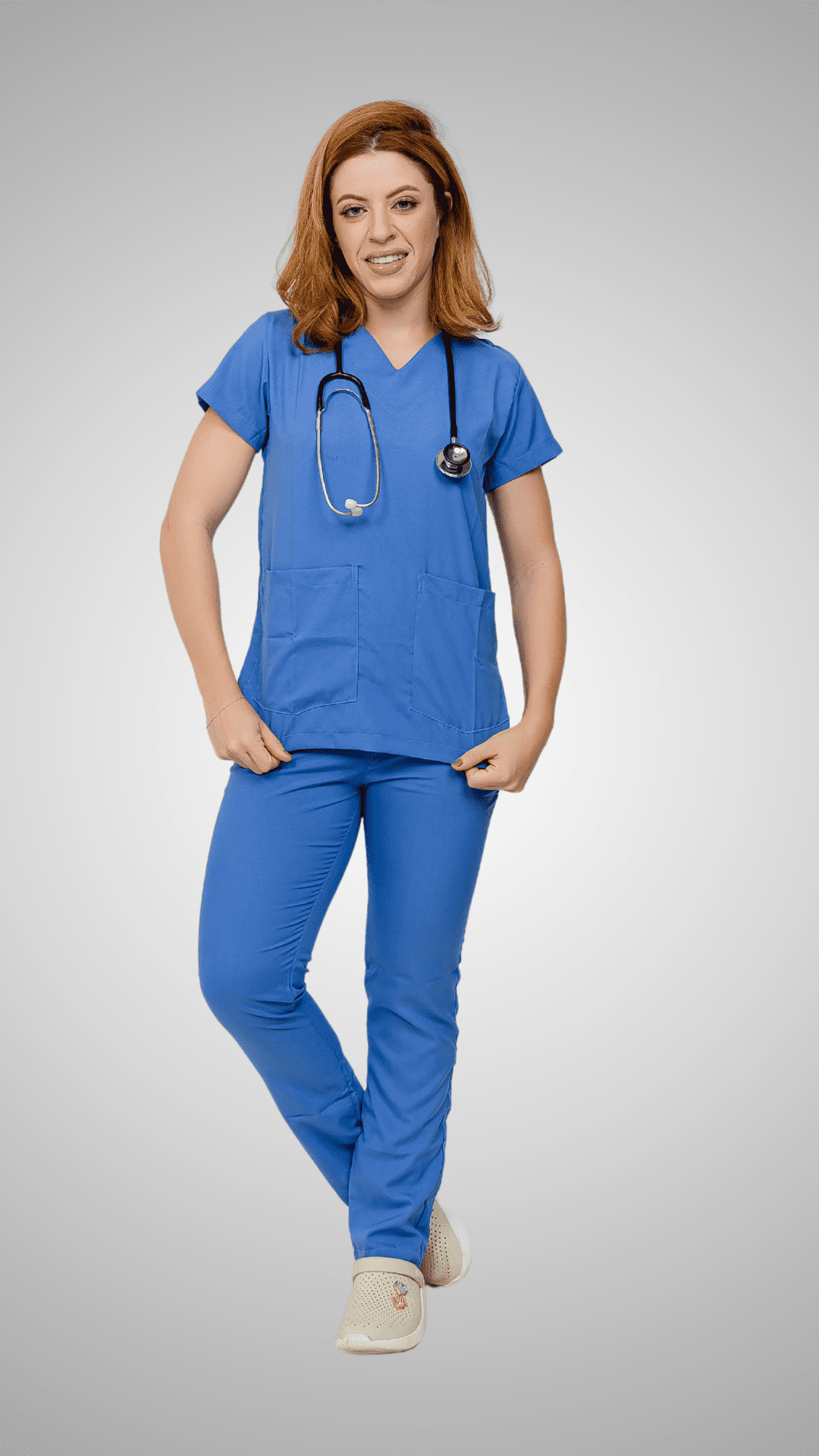 Conj Tradicional - Oxfordine - Azul Céu | Manga Fardamentos