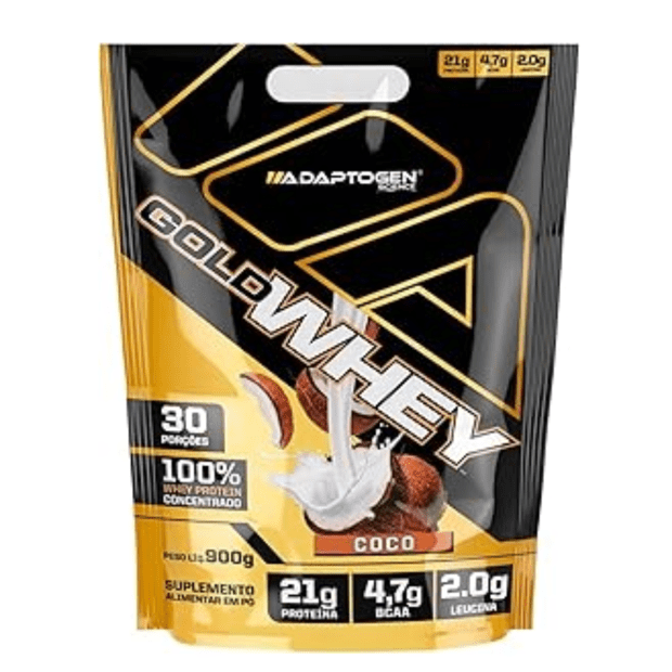 GOLD WHEY ADAPTOGEN COCO REFIL 900G | Fúria Suplementos