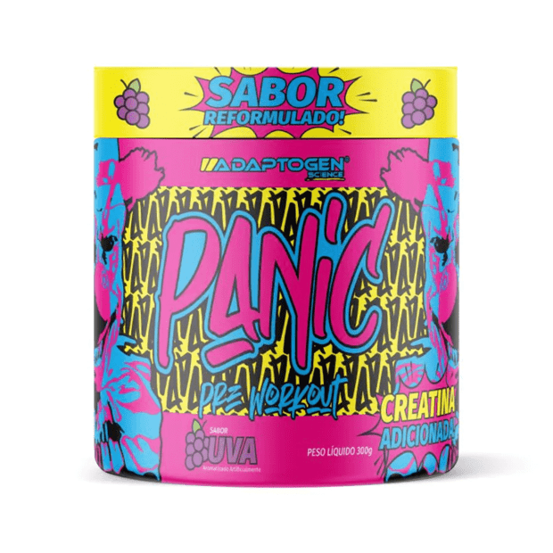 PRÉ TREINO PANIC ADAPTOGEN UVA - 300G | Fúria Suplementos