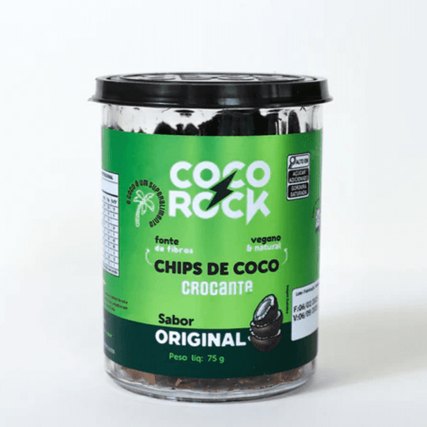 COCOROCK CHIPS DE COCO TRADICIONAL - 75G | Fúria Suplementos