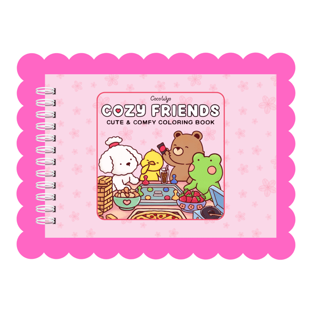 Livro de colorir Cozy Friends - Coco Wyo | PurrGaminho