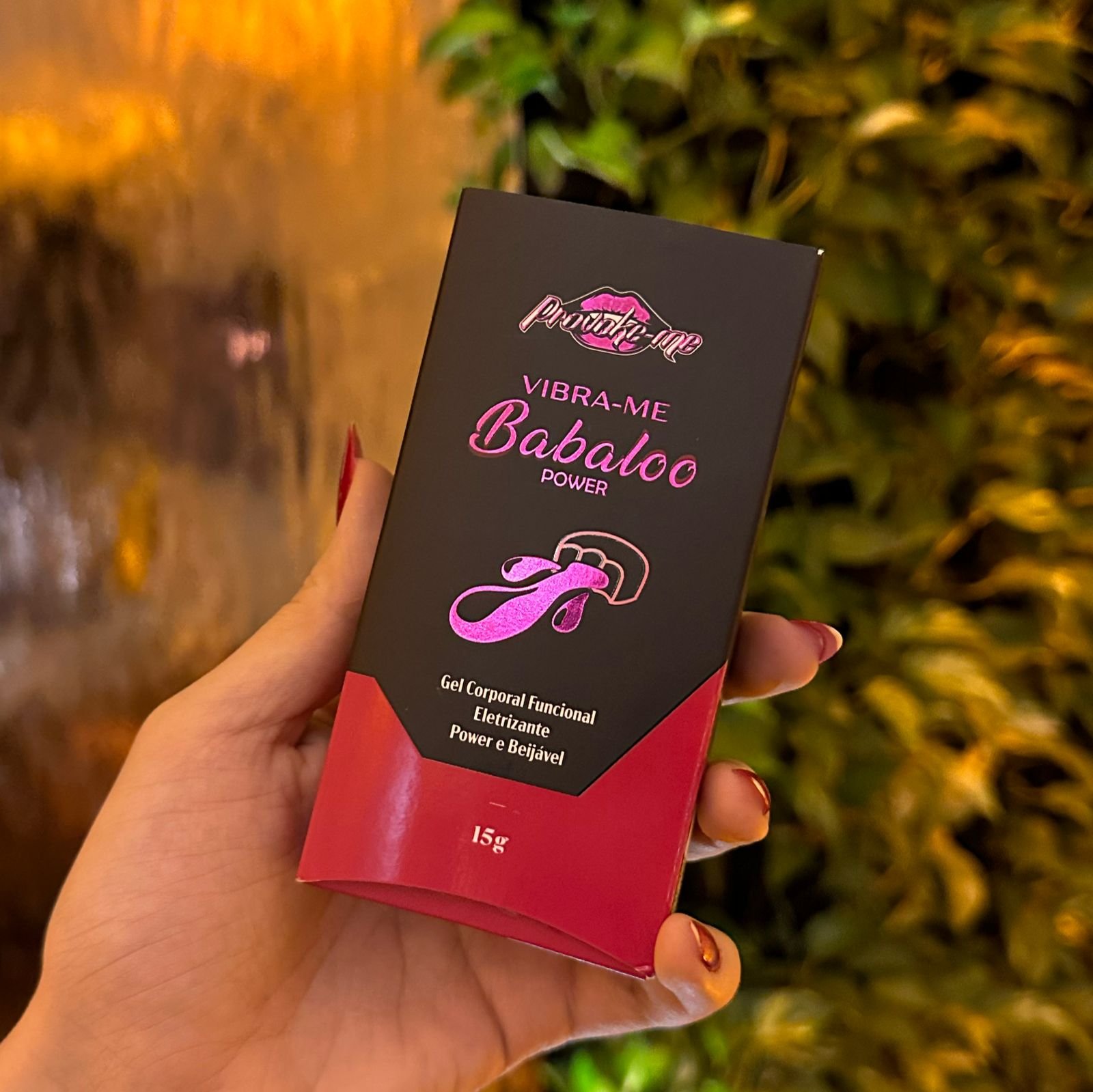 Gel Eletrizante Vibra-Me Power Babaloo 15g Provoke-me | Pimenta Vermelha