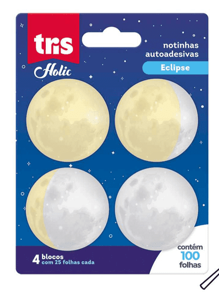 Bloquinho adesivo Fases da Lua | Papelaria Degradê