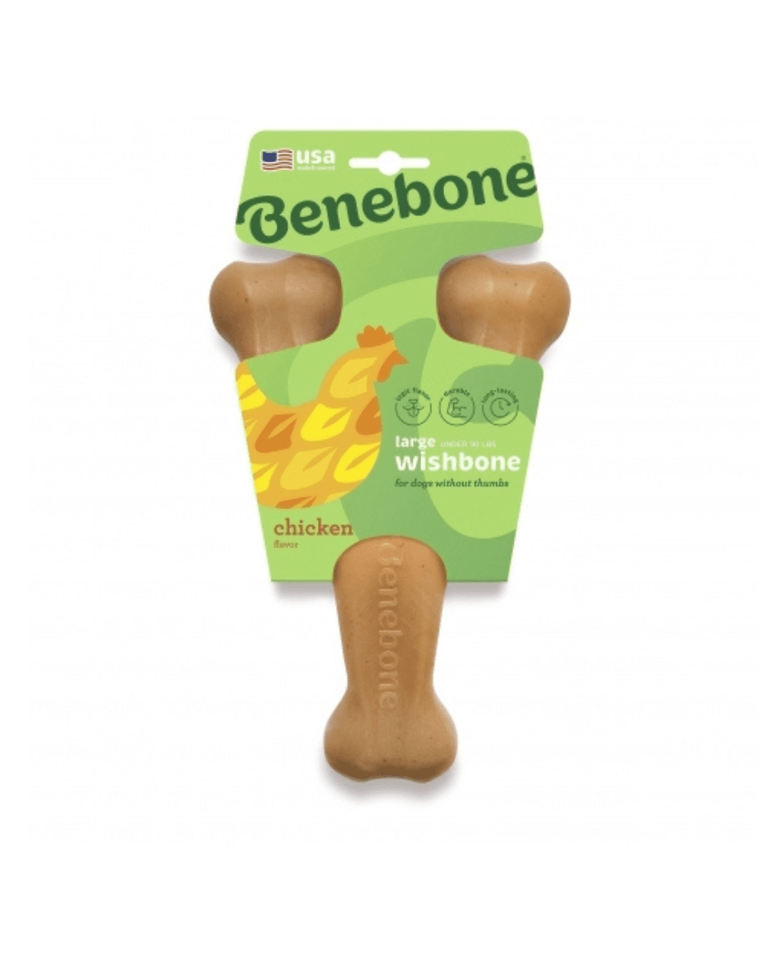 Benebone Wishbone Frango - Brinquedo mordedor | Ponto Pata