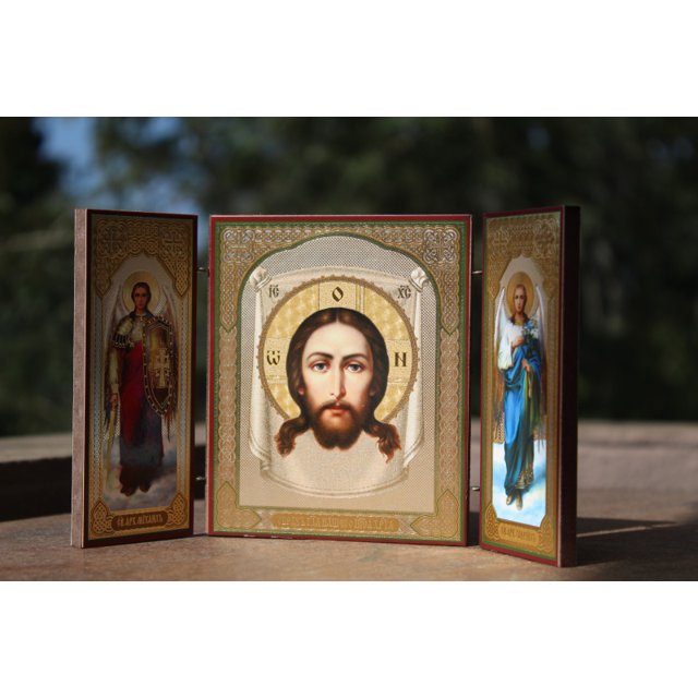 Tríptico Mandylion | Philokalia Ícones